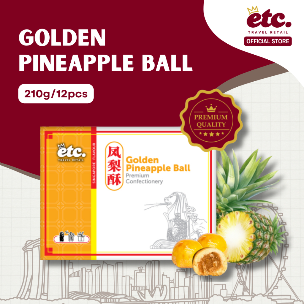 [Handmade] ETC Premium Golden Pineapple Ball (210g/12pcs) | Shopee ...
