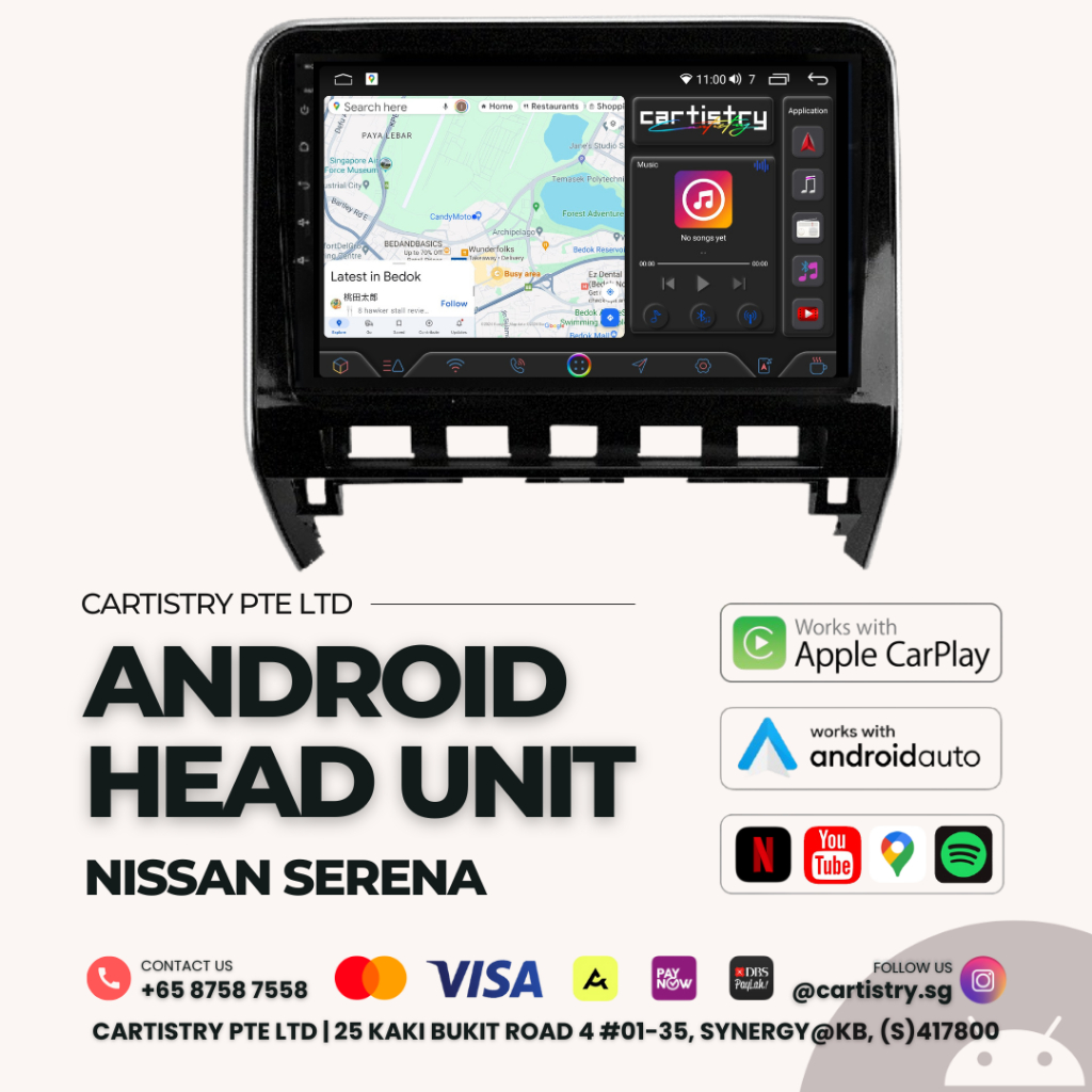 NISSAN SERENA C27 10" 2K ANDROID PLAYER CAR RADIO HEAD UNIT APPLE ...