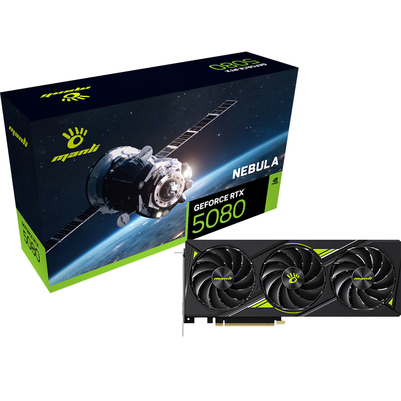 Manli Nebula GeForce RTX 5080 16GB GDDR7 Graphics Card - Cosmic ...
