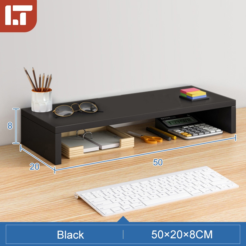 Monitor Stand Office Desk Organiser Monitor Riser Desktop Stand Laptop ...