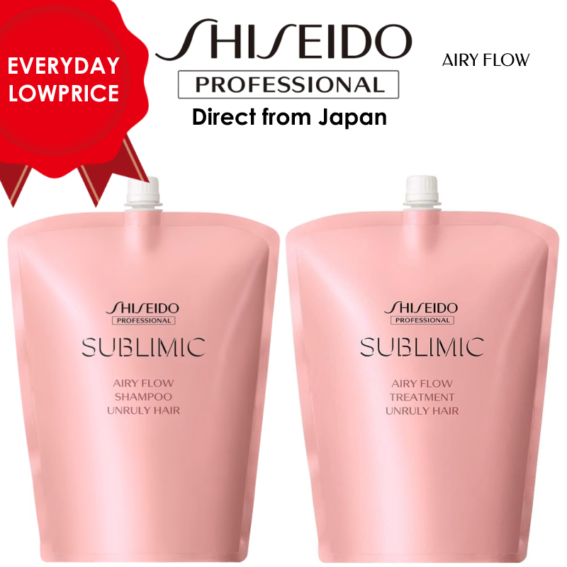 Shiseido Sublimic Airy Flow Shampoo / Treatment / Treatment for Thick 1800mL | Shopee Singapore