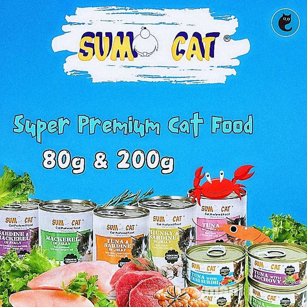 Sumo Cat Canned Food 24 cans (80g & 400g) | Shopee Singapore