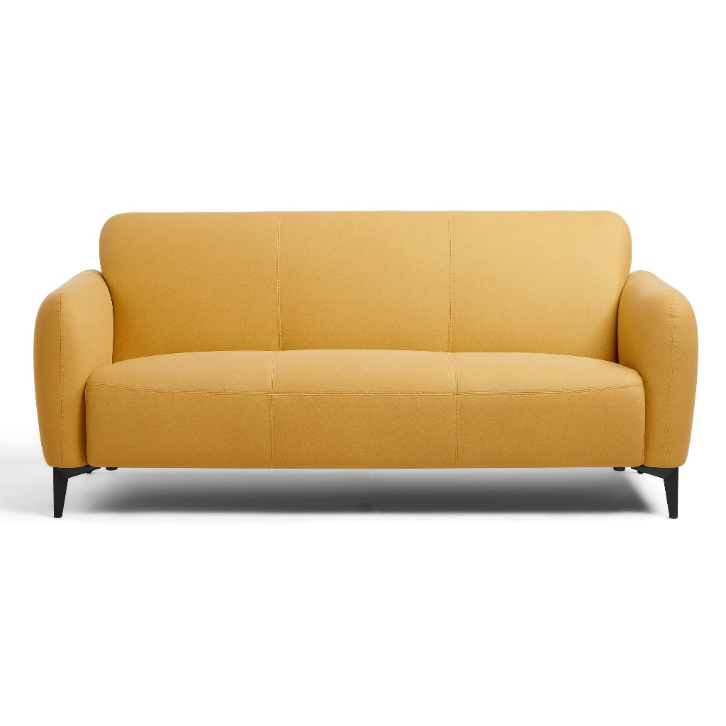 Almond 3 Seater Sofa - | Lil Prairie | Faux Leather Sofa | Fabric Sofa ...