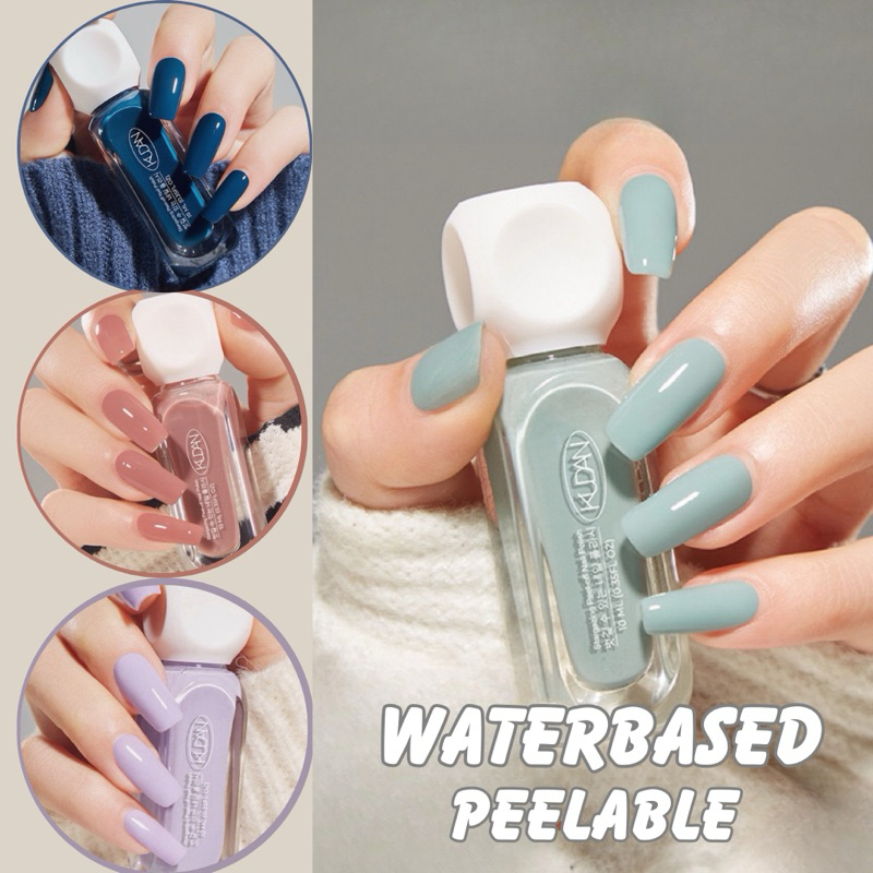 【SG Instock】 Kudan WaterBased Peel off Non Toxic Air Dry Regular Nail ...