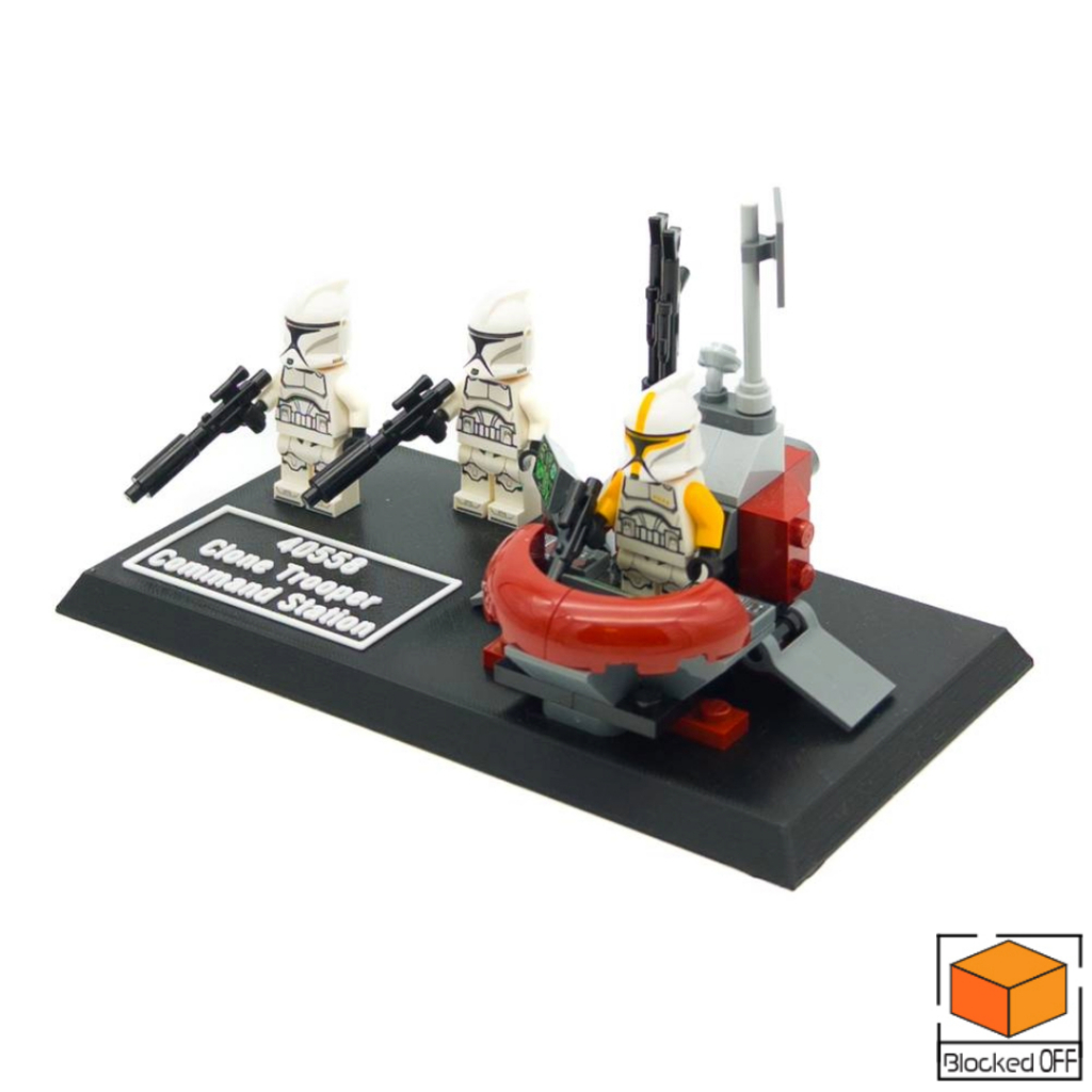 Display Stand for Lego Star Wars Clone Trooper Command Station (40558 ... Display Stand for Lego Star Wars Clone Trooper Command Station (40558 ...