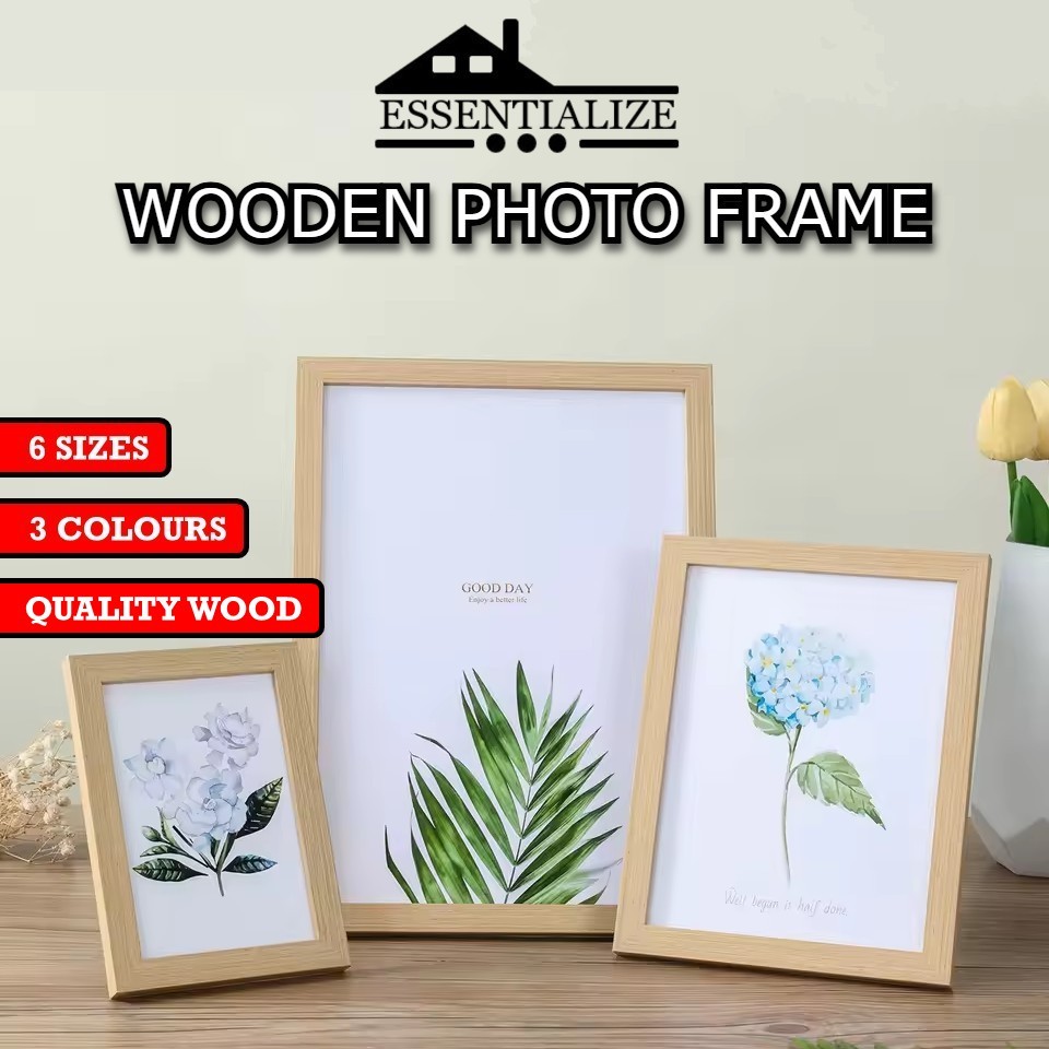 High Quality Wooden Picture Frames for 4R 5R 6R 8R A3 A4 Family Poster ...