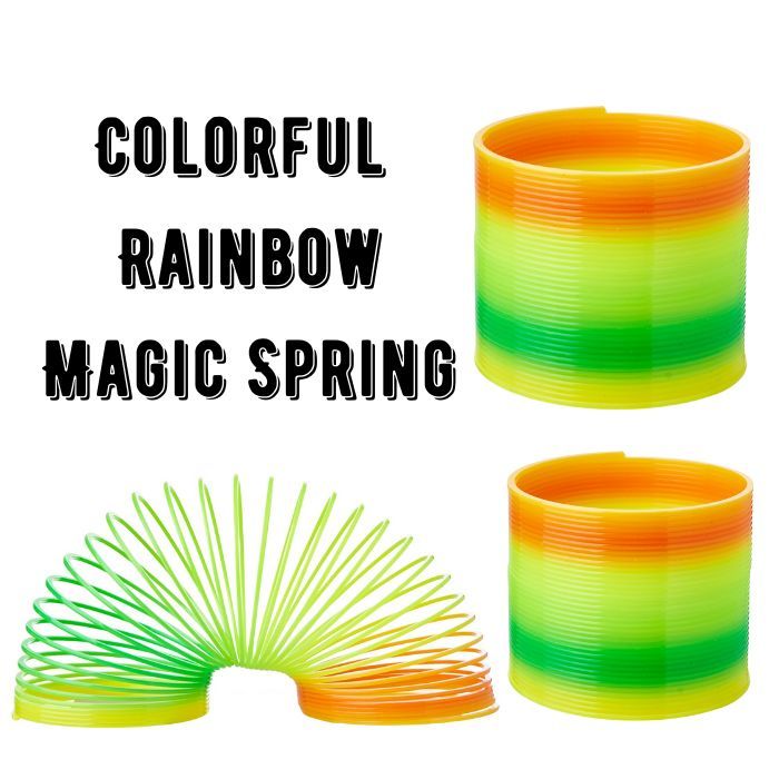 [SG Stock] Colorful Rainbow Magic Spring Toy Game Kids Party Favor ...