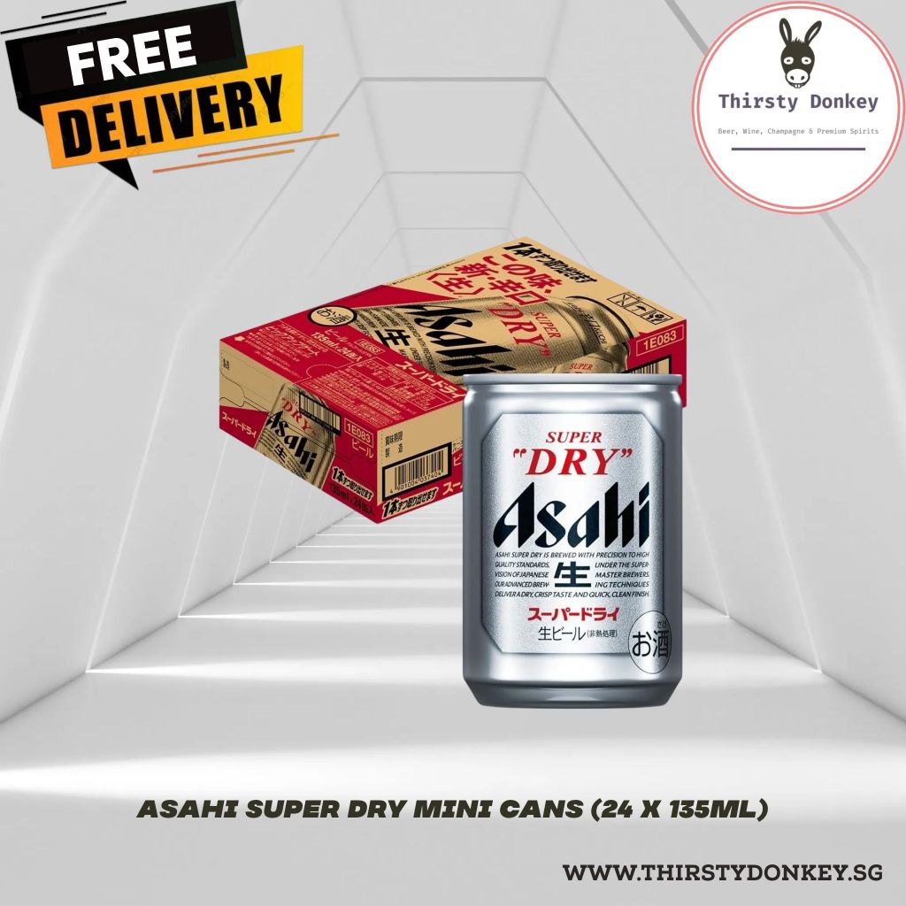 Asahi Super Dry Mini - 135ml x 24 cans (BBD: 09/2024) | Shopee Singapore