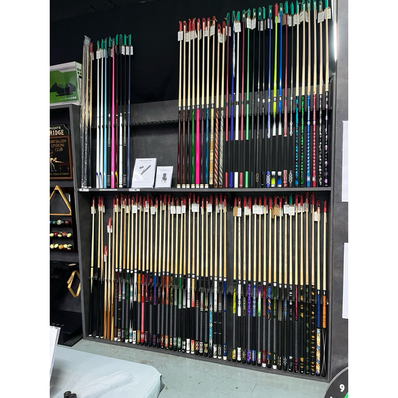 🇸🇬Pool Cue Stick. Plain Pine wood, Maple Wood 48, 58inch, Carbon Fibre ...