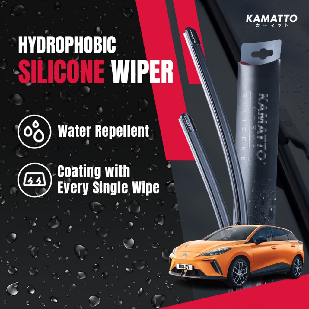 Kamatto Wiper MG4 EV EH32 (2024-Present) Hydrophobic Silicone Water ...