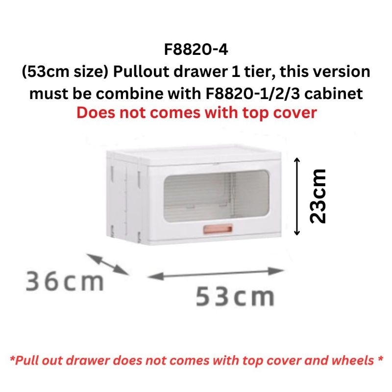 Easyhome.sg Slim Cabinet F88 / Plastic Storage Drawers / Kitchen ...