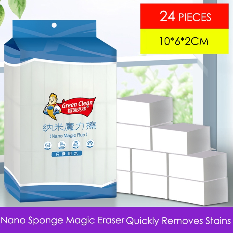 24PCS Nano Magic Sponge Kitchen Cleaning Sponge Magic Eraser | Shopee ...