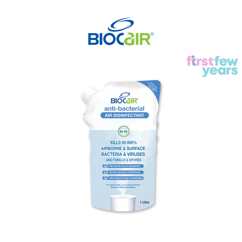 BioCair Disinfectant Air Purifying Solution Single / 4 Packs (1L)[EXP ...
