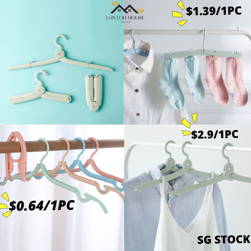 {SG} Travel Hanger Portable Foldable Hanger Clothes Foldable Hanger ...