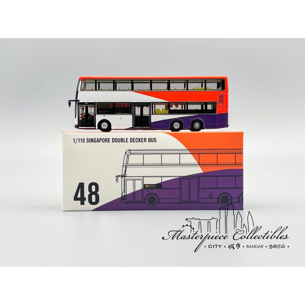 SG BUS Masterpiece Collectibles 1:110 Singapore Double Decker Bus [Svc ...