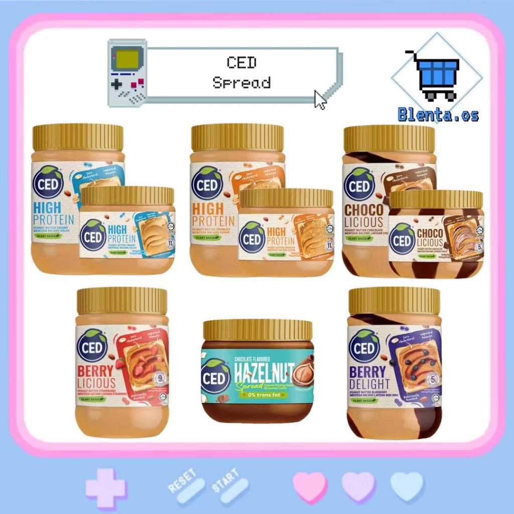 CED Spread High Protein Peanut Butter Creamy/Chocolate Hazelnut ...
