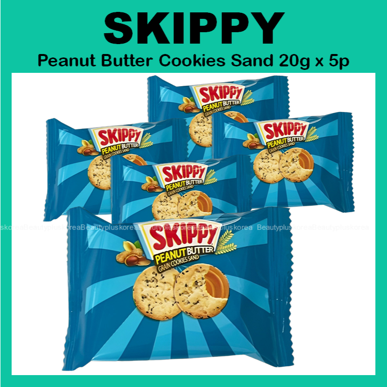 [SKIPPY] Peanut Butter Grain Cookies Sand 20g x 5p | Shopee Singapore