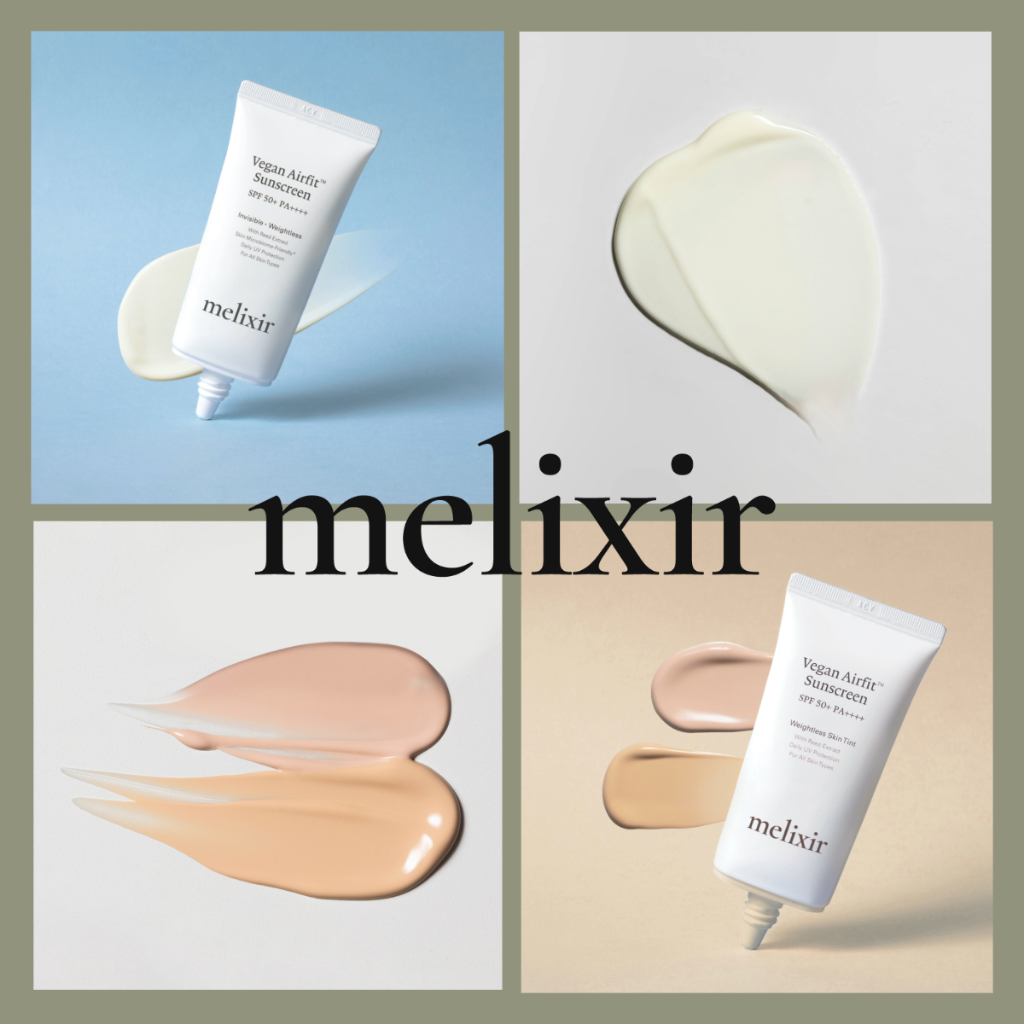 Sunscreen + Tone Up Cream 2-in-1 MELIXIR Vegan Airfit Sunscreen SPF 50 ...