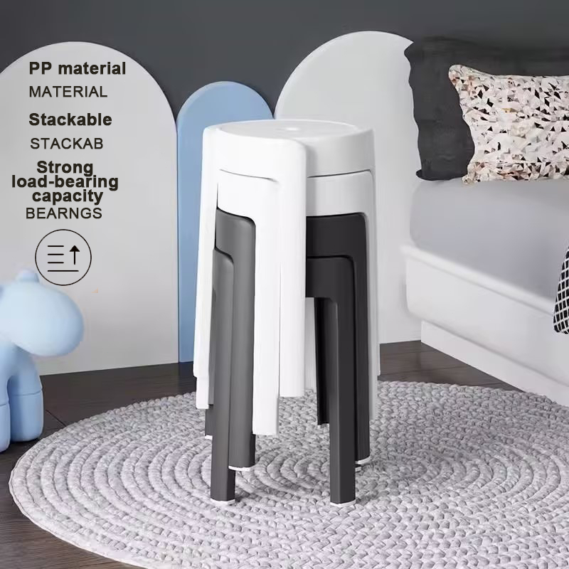 SG Seller Nordic Plastic Stool Simple Modern Premium Stackable ...