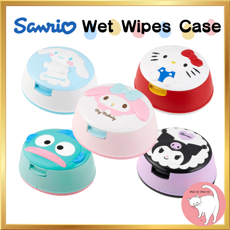 【Sanrio】 Wet Wipes Case/Includes 80 wet wipes/Cinnamoroll/Hello Kitty ...