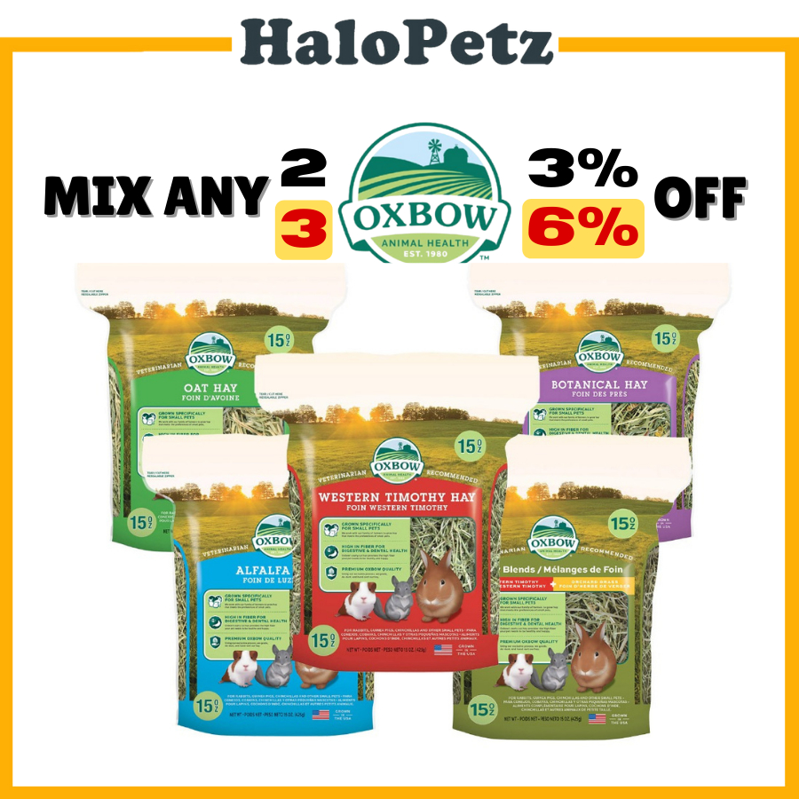 [Assorted] Oxbow Hay -Timothy, Orchard, Oat, Alfalfa, Organic Meadow, Botanical, Hay Blend ...