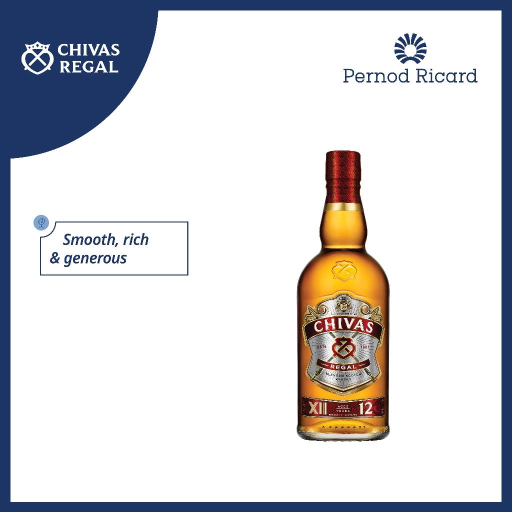 [Official Store] Chivas Regal 12 Year Old 700ml - New Edition Bottle ...