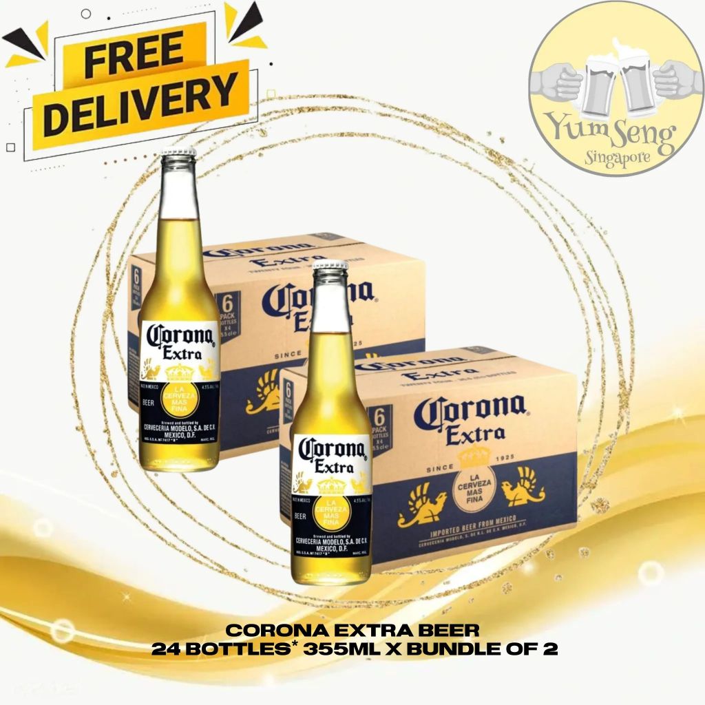 Corona Extra Beer - 24 bottles x 355ml (Bundle of 2) (BBD: 11/2025 ...