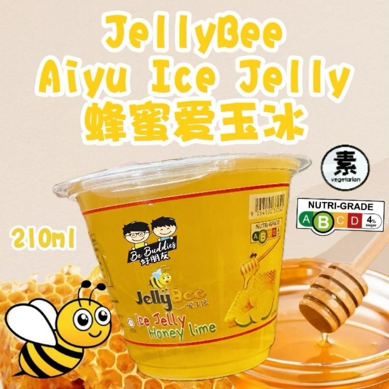 [Bundle of 24 Cups 210ml] Bebuddies Jellybee Ice Jelly Honey Lime ...