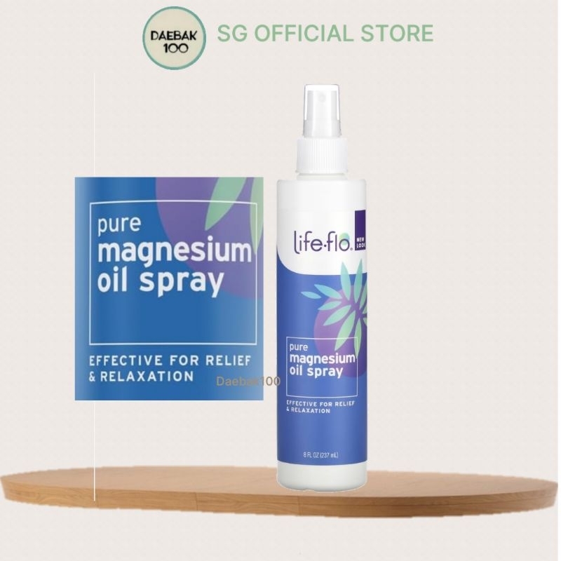 Life-Flo Pure Magnesium Oil Spray 237ml (Exp 10/2026) | Shopee Singapore