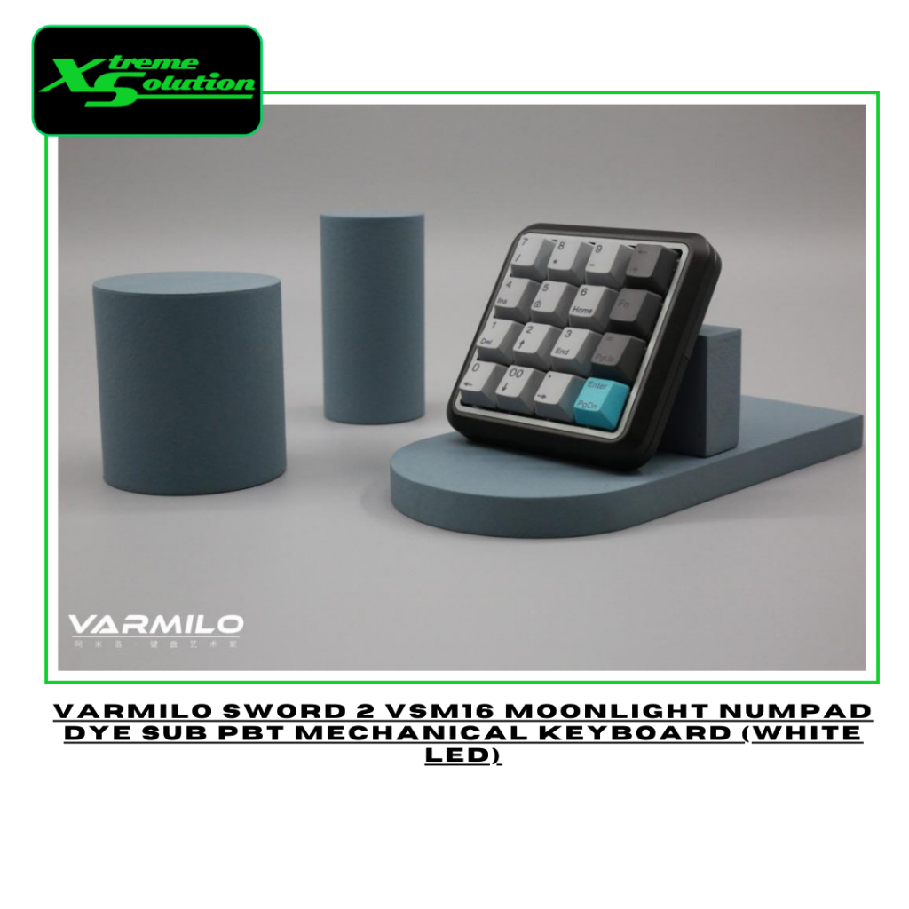 Varmilo Sword 2 VSM16 Moonlight Numpad Dye Sub PBT Mechanical Keyboard ...