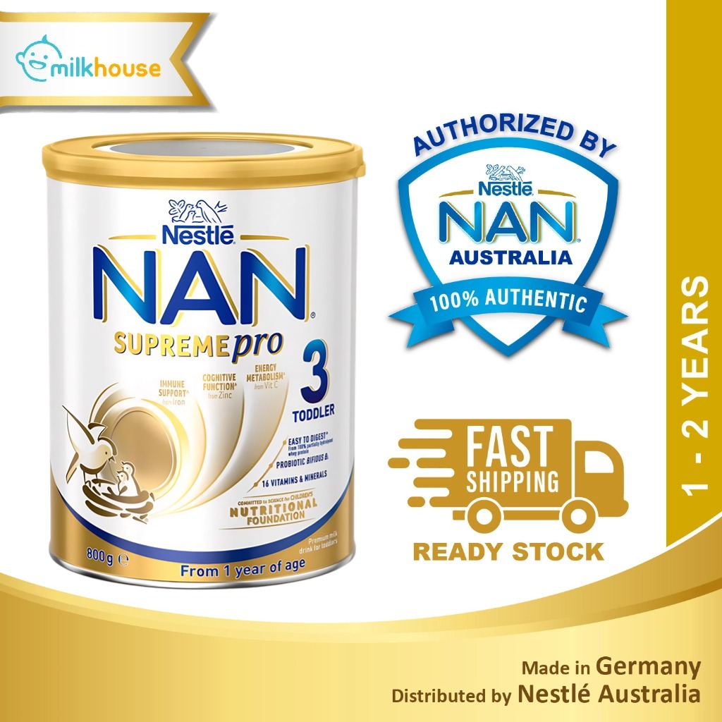 [Ready Stock] Nestle NAN Supreme Pro 3 (800g) SupremePro From 1+ Year Probiotics Premium Baby ...