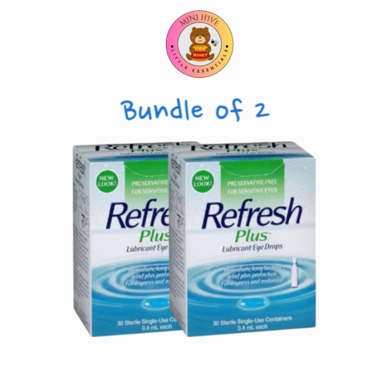 [Bundle of 2] (EXP 10/2026) Refresh Plus Eye Drops/Lubricant Eye Drops ...