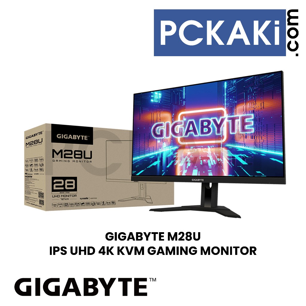 GIGABYTE M27Q M27UP M27UP ICE M28U M32U 28" 32" UHD 4K 144HZ SS IPS KVM ...