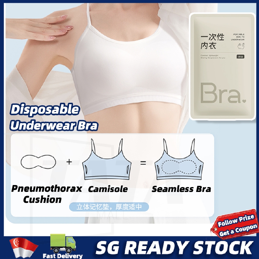 Disposable Underwear Bra Travel Sterile Small Chest Bandeau Camisole ...