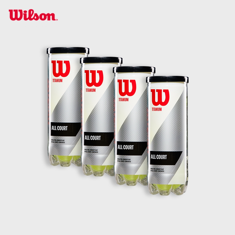[BUY 4 CANS AT PRICE OF 3] WILSON Titanium Tennis Balls 3 Ball Can (4 ...
