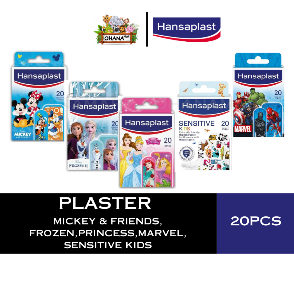 Hansaplast Disney Cartoon Characters Plaster (Mickey/Frozen/Princess ...