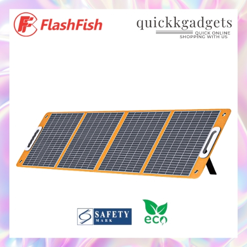 FlashFish 18V TSP 100W Portable Foldable Solar Panel for Phone Laptop ...