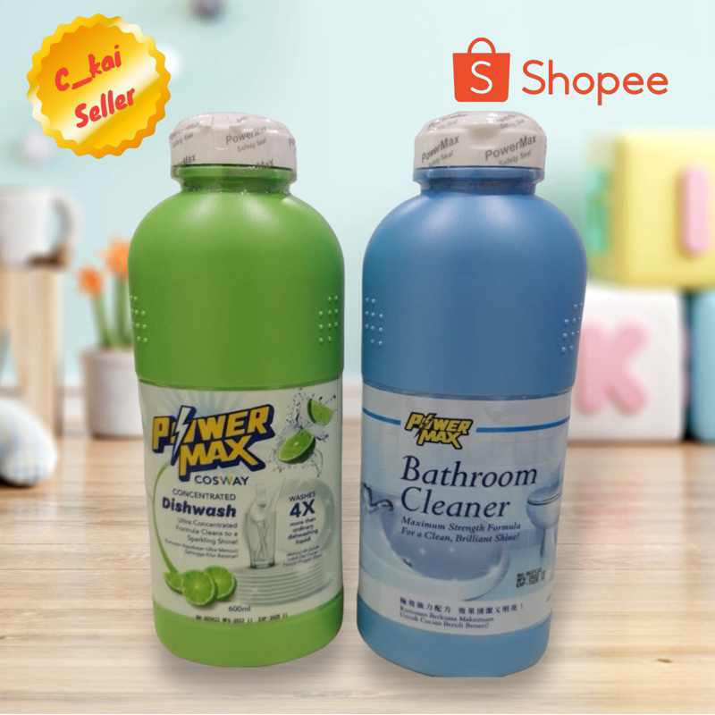 Cosway PowerMax Bathroom Cleaner + Dish Drops(dish detergent)强效浴室清洁剂 ...