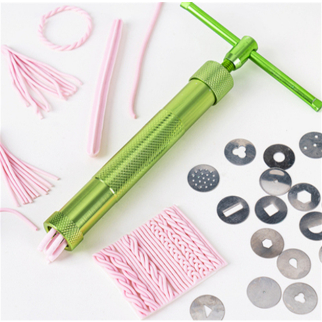 Pasta pastry dough extruder strip maker sugarcraft gun dough squeezer ...