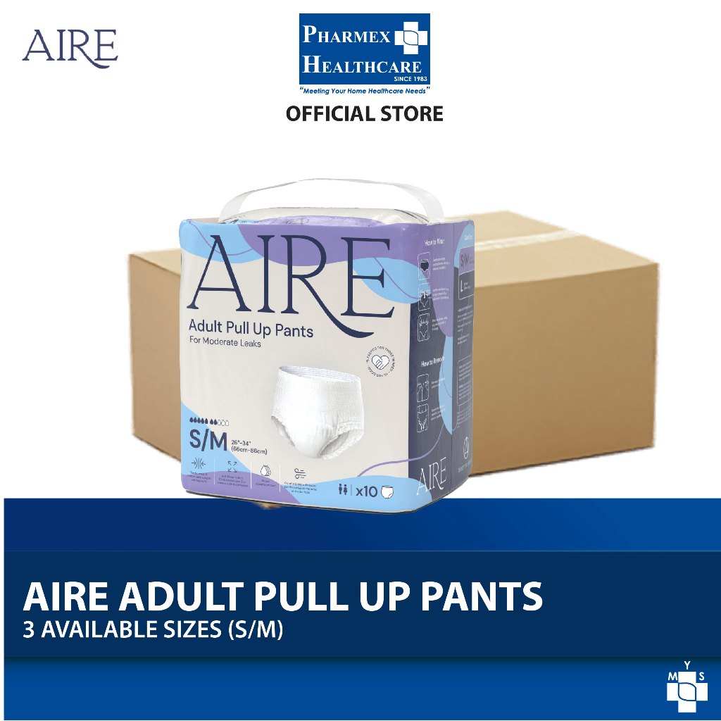 Aire Adult Pull Up Pants (8 Packs, 3 Available Sizes) | Shopee Singapore
