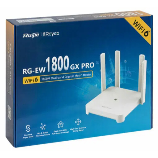 Ruijie 1800M Wi-Fi 6 Dual-band Gigabit Mesh Router RG-EW1800GX pro ...