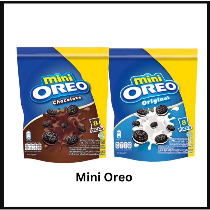 Oreo Mini Biscuits Multipack - Original / Chocolate / 8 PACK PER SET ...
