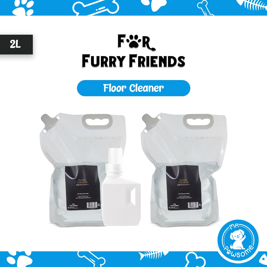 [Up To $4 Off] For Furry Friends Floor Cleaner 2L (Bottle & Refill Pack ...