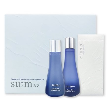 [ SU:M37 ] Water Full Skin Refreshing Toner 170ml X 2EA / Sum37 Water-Full Marin Relief ...