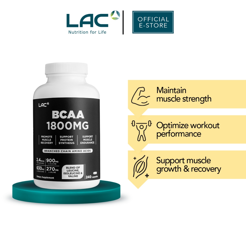 [LAC PROTEIN] BCAA 1800mg (240 capsules) | Shopee Singapore