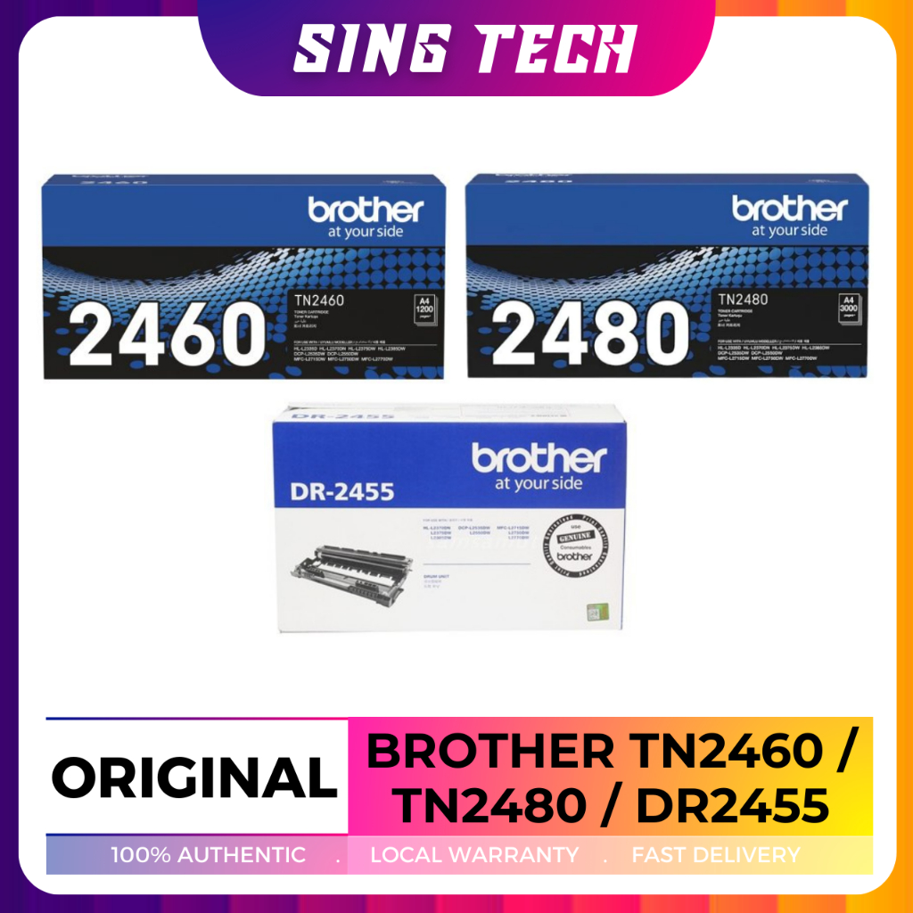 [ORIGINAL] Brother TN2460 TN 2460 TN-2460 / TN 2480 TN 2480 TN-2480 ...