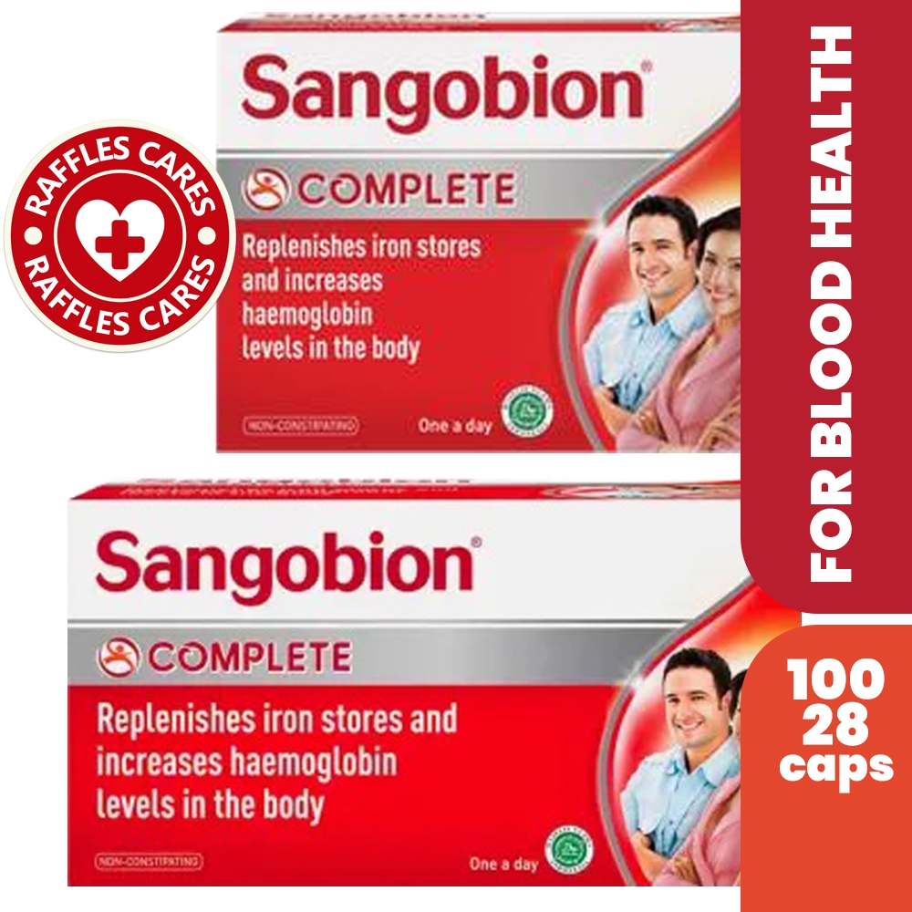 Sangobion Iron & Vitamin Supplement [100, 28 Capsules] 🩸💪 For Healthy ...