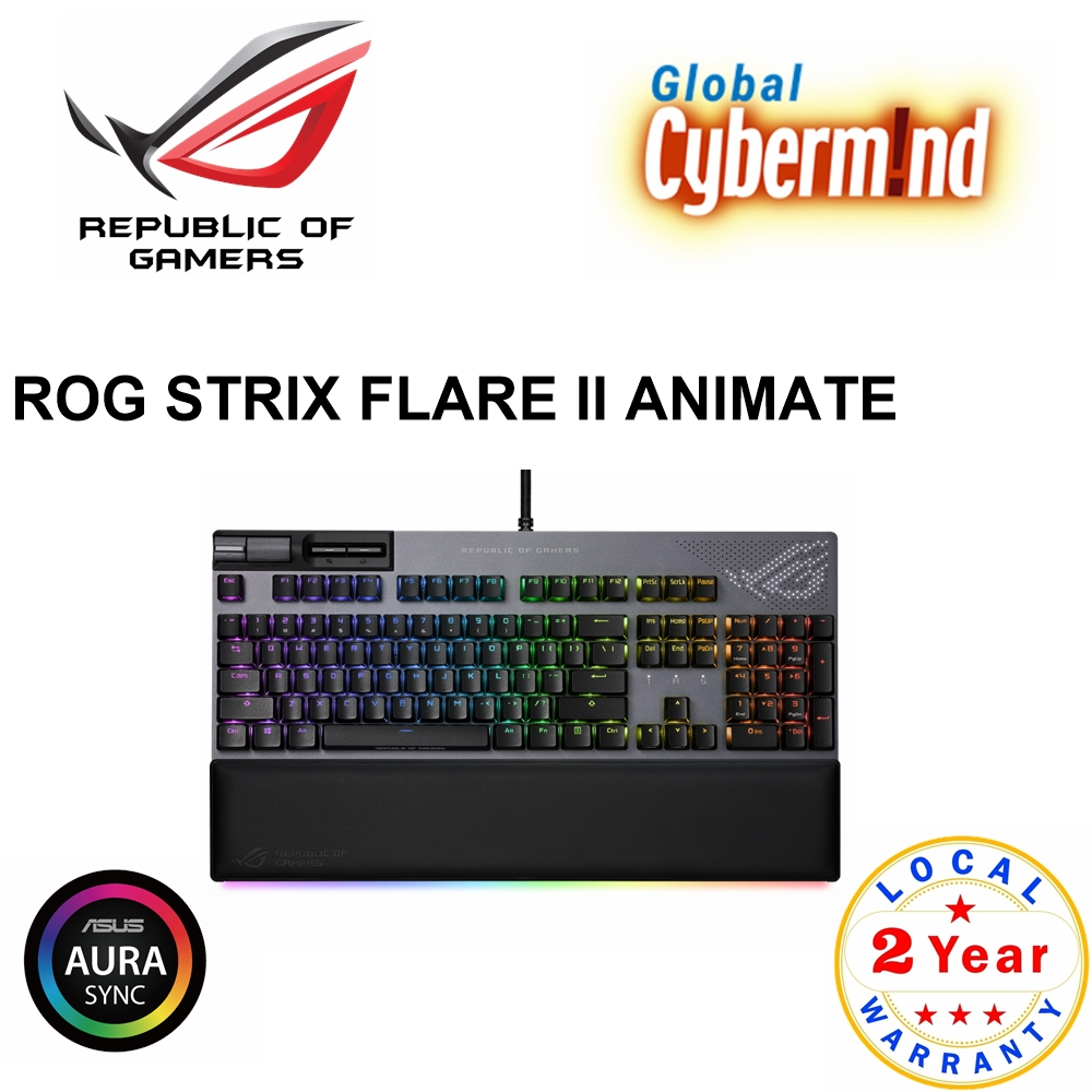 ASUS ROG Strix Flare II Animate 100% RGB Gaming Keyboard (Brought to ...
