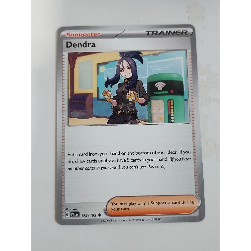 Pokemon dendra trainer supporter paldea evolved card | Shopee Singapore