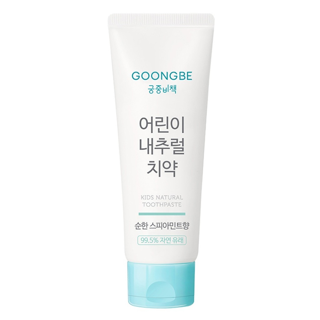 GOONGBE kids 99.5% natural toothpaste 3+ years 80g mild spearmint ...